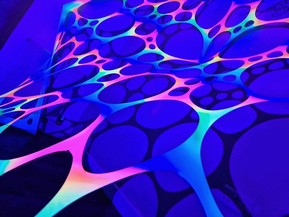 UV Event Decor , Black Light Party, Neon Glow , Stretch Decor, Dj ...