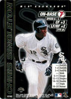 CHRIS SINGLETON 2000 MLB Showdown 1ST EDITION Card 107/462 White Sox | eBay