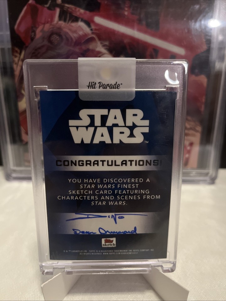 Topps Star Wars Supreme Leader Snoke 1/1 Encased Sketch Card | eBay