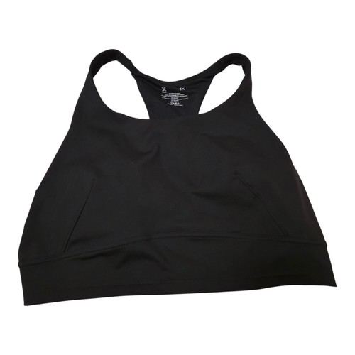 Xersion Sports Bra Black Size 1X Racerback Medium Support | eBay