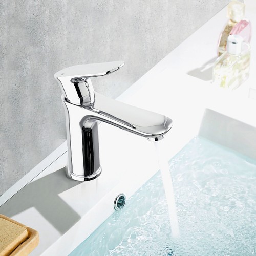 Single Handle Bathroom Sink Faucet One Hole Tap Lavatory Brass,Chrome ...