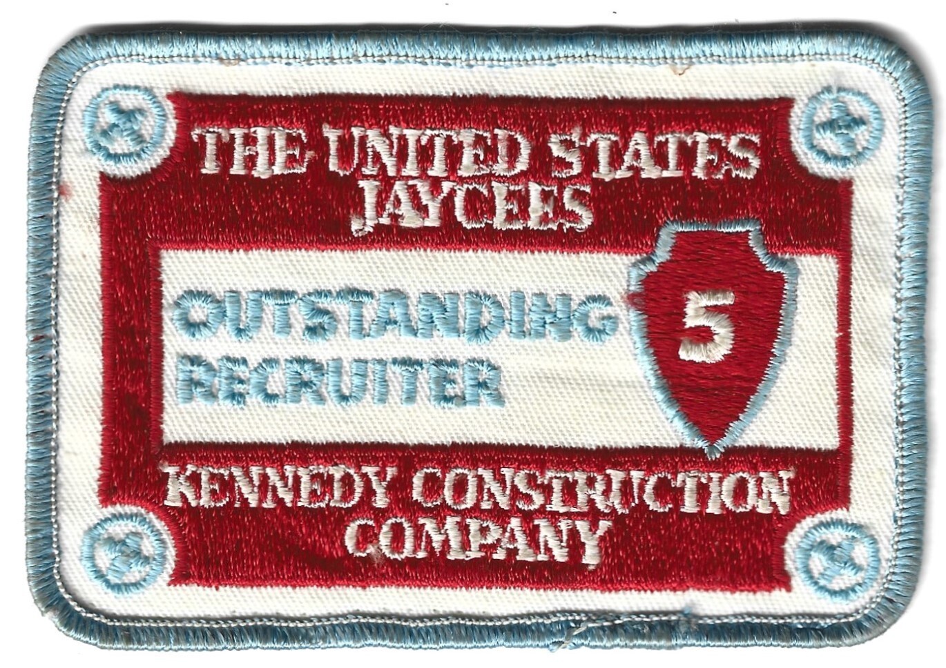 Jaycee Recruiting Patch - Late 1970's - 5 Members - Kennedy ...