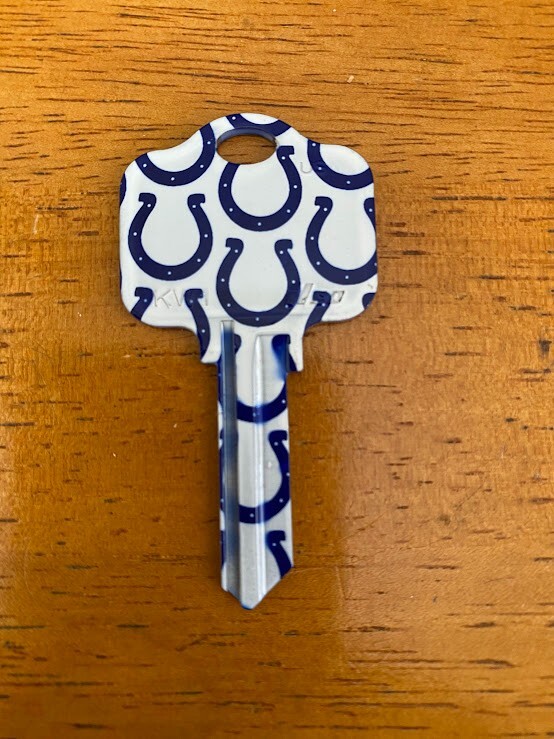 ILCO INDIANAPOLIS COLTS NFL LOGO KWIKSET SC1 HOUSE KEY BLANKS | eBay