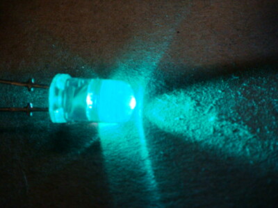 100 HIGH INTENSITY 5mm CYAN LED's by HP / AVAGO HLMP-CE24 BIN2 - NEW ...