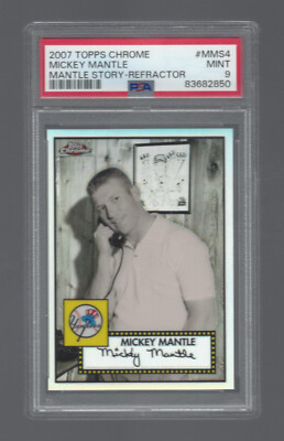Mickey Mantle 2007 Topps Chrome MMS4 Mantle Story Refractor PSA 9 | eBay
