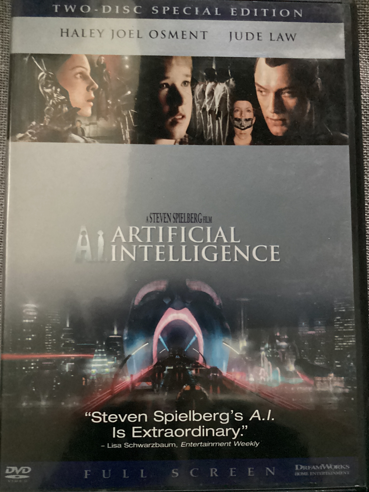 A.I. Artificial Intelligence (DVD, 2002, 2-Disc Set, Special Edition) 667068988529| eBay