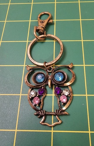 Vintage Metal Owl Keychain | eBay