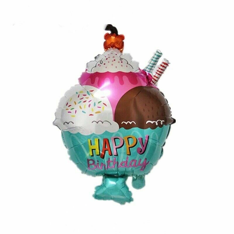 Food Pizza Hamburger Donught Burger Popcorn Balloons party birthday ...