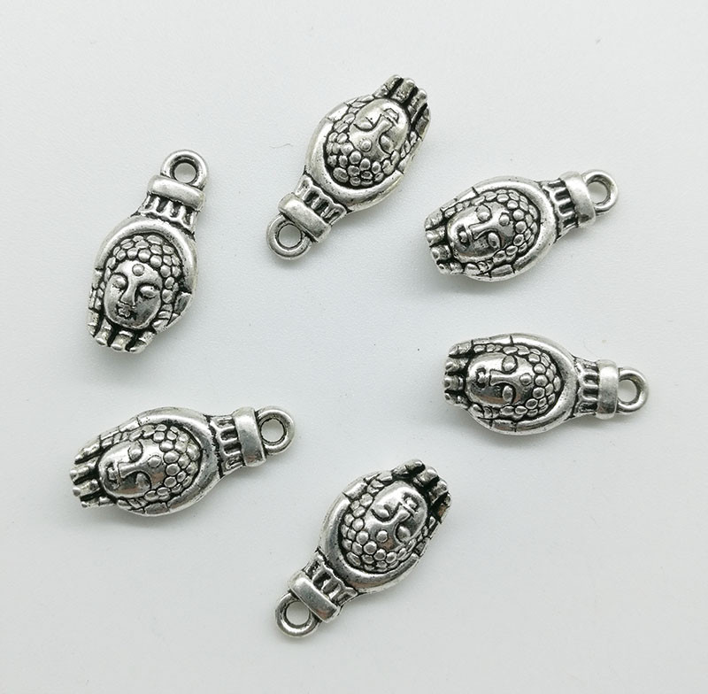 10/30pcs Buddha Head Hand Alloy Charms Pendants DIY Jewelry Accessories ...