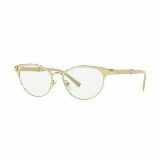 Versace 0VE1259Q 1252 Cat Eye Eyeglass Frame, Gold Tone 52mm for sale ...