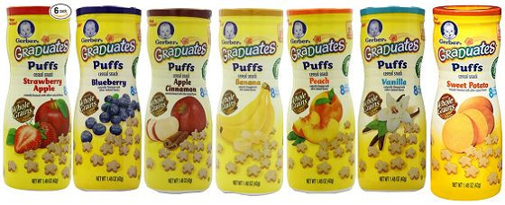 Gerber Graduates Puffs Gerber Graduates Puffs Cereal Snacks, Sweet