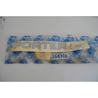 Targhetta adesiva Name plate sticker Piaggio Porter I.E. | eBay