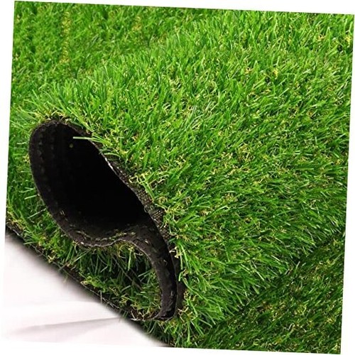 Green Artificial Grass 4 FT x 6 FT, 0.8" Fake Grass Turf Mat, Indoor ...