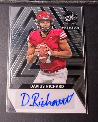 2024 Press Pass Premium Davius Richard Auto /99 - North Carolina ...