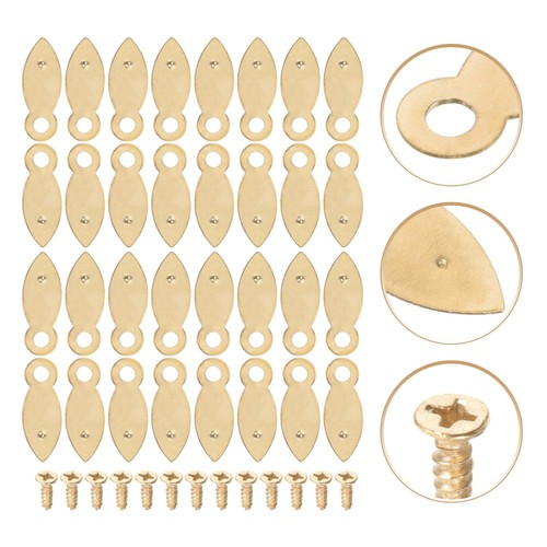 100 Pcs Photo Frame Back Sheet Hardware Clips Picture Mounting Metal ...