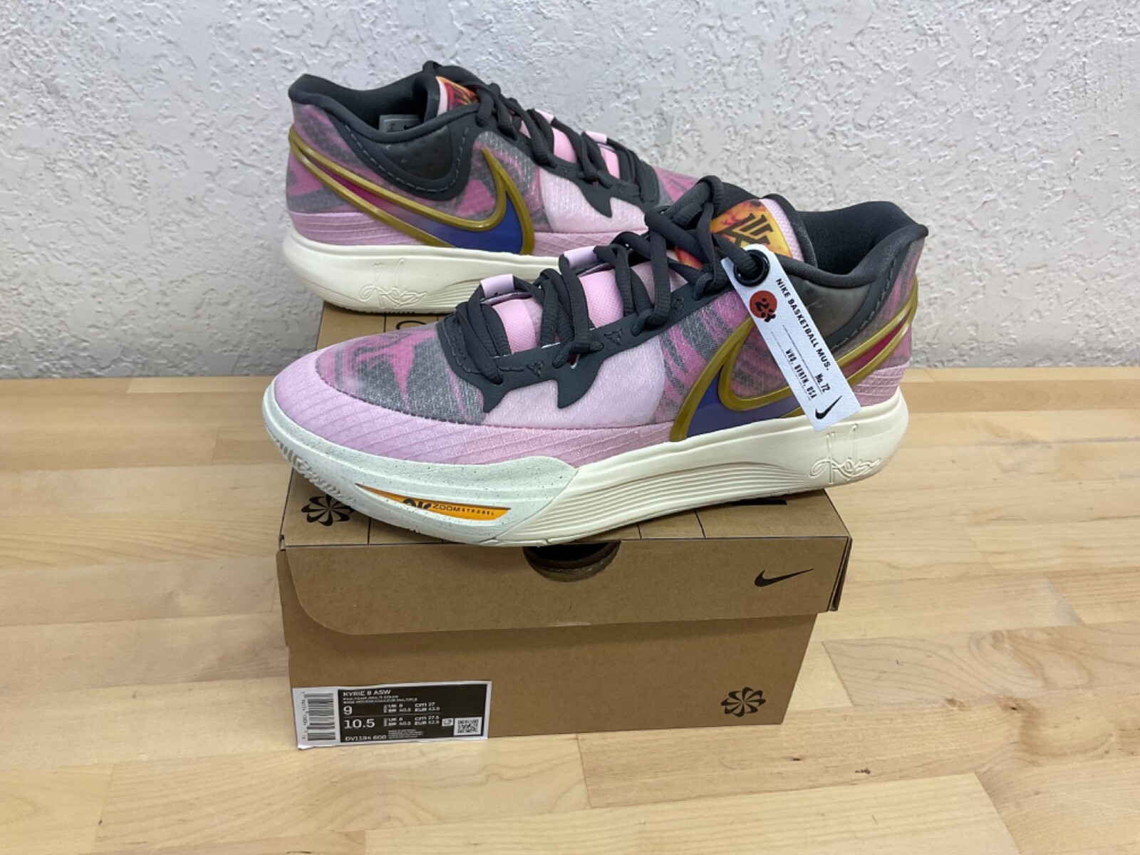 Nike Kyrie 8 ASW DV1194 600 Pink Foam/Multi-Color BRAND NEW- Size 9 | eBay