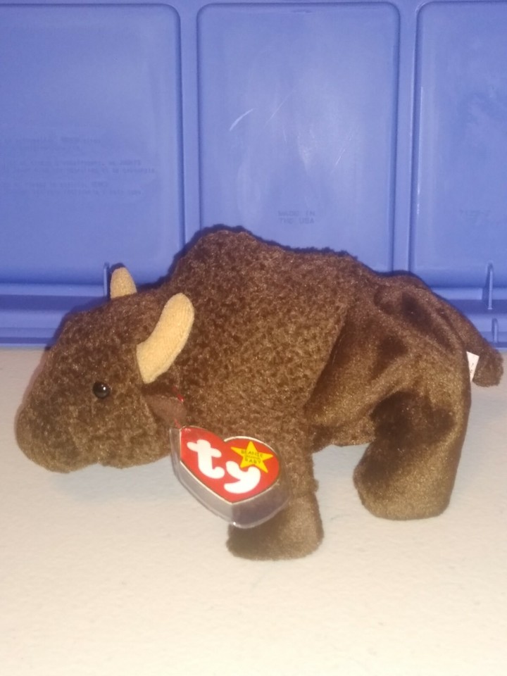 Ty Beanie Babies Roam The Buffalo Rare Retired Mint Condition | eBay