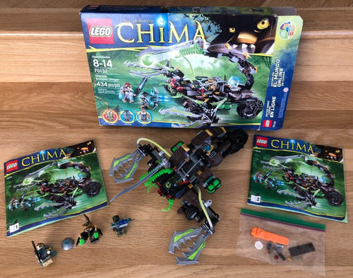 Lego LEGENDS OF CHIMA Scorm's Scorpion Stinger 70132 99.3% Complete w ...