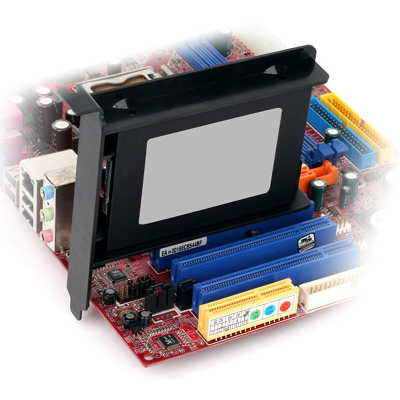 PCI Slot 2.5inch HDD SSD Rear Panel Mount Bracket Hard Drive Adapter ...