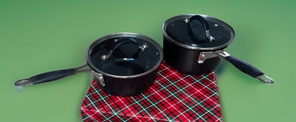 6 piece- Parini Cookware Set with 5 Qt. Stackable Stock Pot all have ...