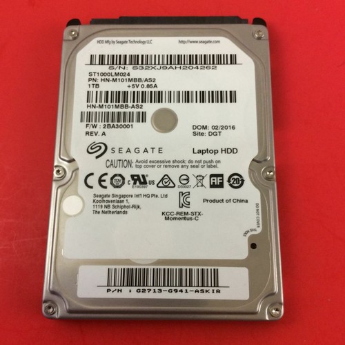 Seagate Samsung 1TB 2.5 Genuine Hard Drive ST1000LM024 HN-M101MBB/AS2 ...
