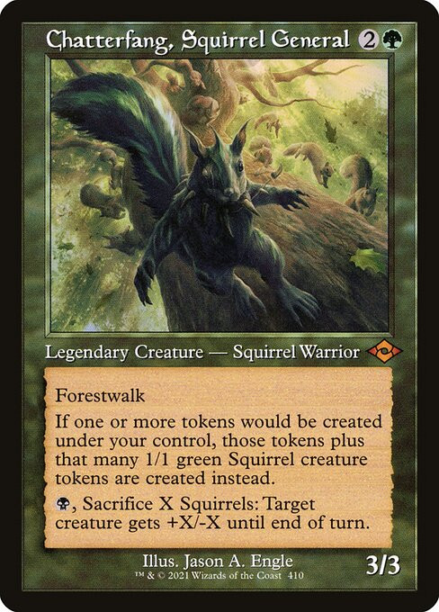 Chatterfang, Squirrel General - Retro Frame Modern Horizons 2 NM MTG | eBay