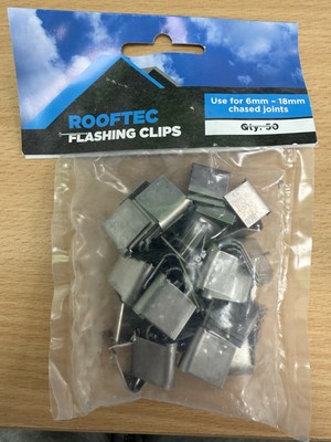 rooftec Hall Clip Lead Flashing Fixing Clips Easy Fix Roof Repair 50 ...