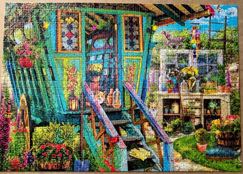 Corner Piece Puzzles - The Gypsy Caravan - 1000 Piece Jigsaw Puzzle ...