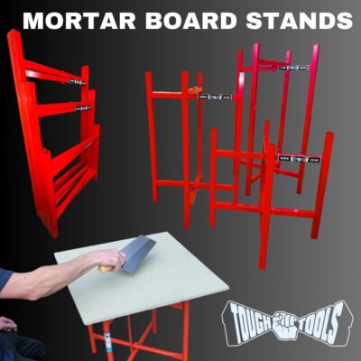 QTY 3 Bricklayers Spot Board Stands 500mm High x 510 Wide Brick Board ...