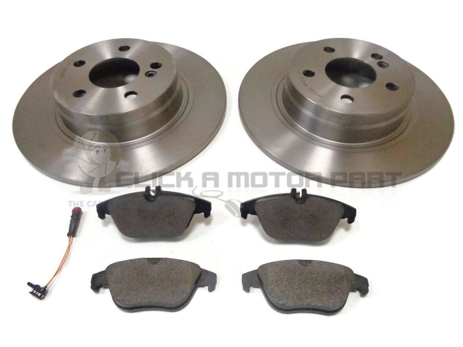 MERCEDES C220 CDi S204 ESTATE 2007-2013 REAR 2 BRAKE DISCS & PADS SET ...