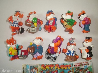KINDER SURPRISE SET - FANCY FUXIES FOXES COPS & ROBBERS 98 FIGURES ...