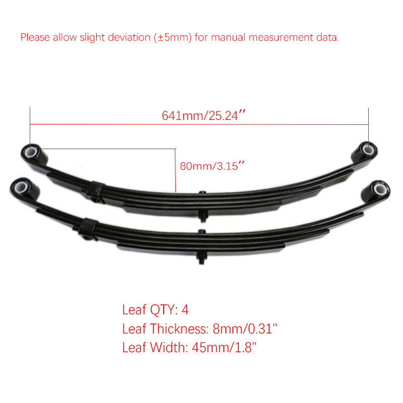 4-leaf Tandem Trailer Leaf Spring Suspension Kit | eBay UK