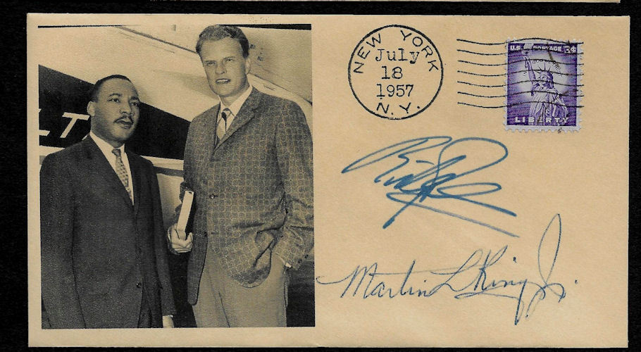 Rev. Billy Graham & Martin Luther King Jr. Collector Envelope OP1224 | eBay