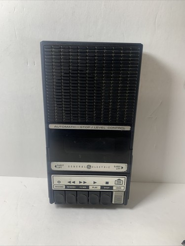 Vintage GE Cassette Recorder Player Portable Condenser Mic 3-5005C ...