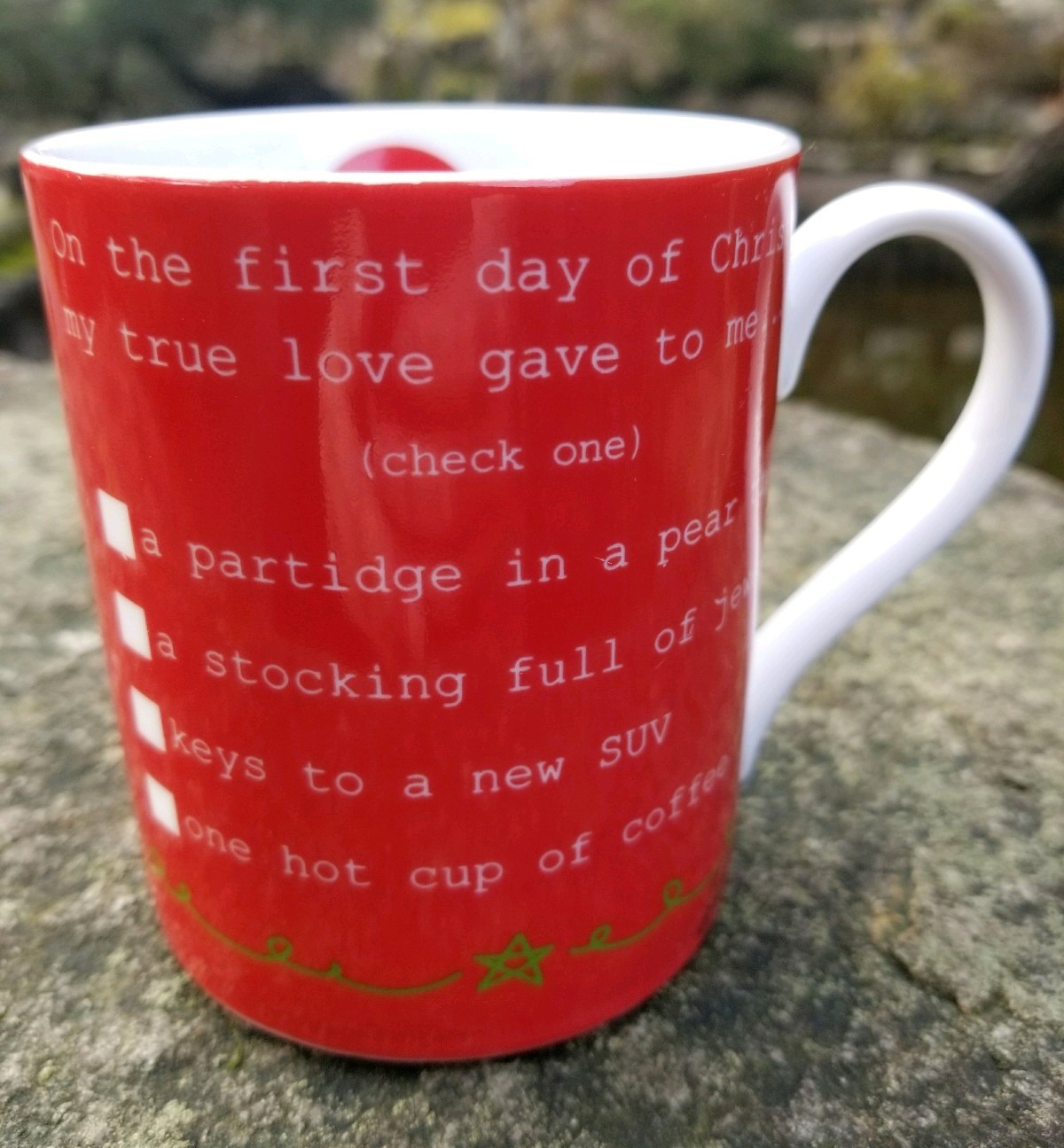 PPD Anna Maria Horner First Day of Christmas Bone China Coffee Mug Cup ...