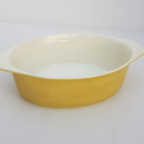 Vintage Pyrex Mustard Yellow Casserole Dish 043 | eBay