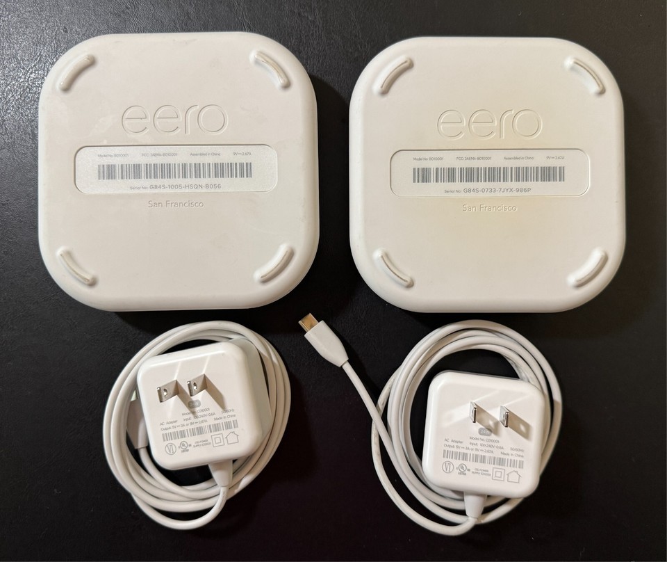 eero Pro B010001 2nd Generation AC Tri-Band Mesh Router - White - 2 ...