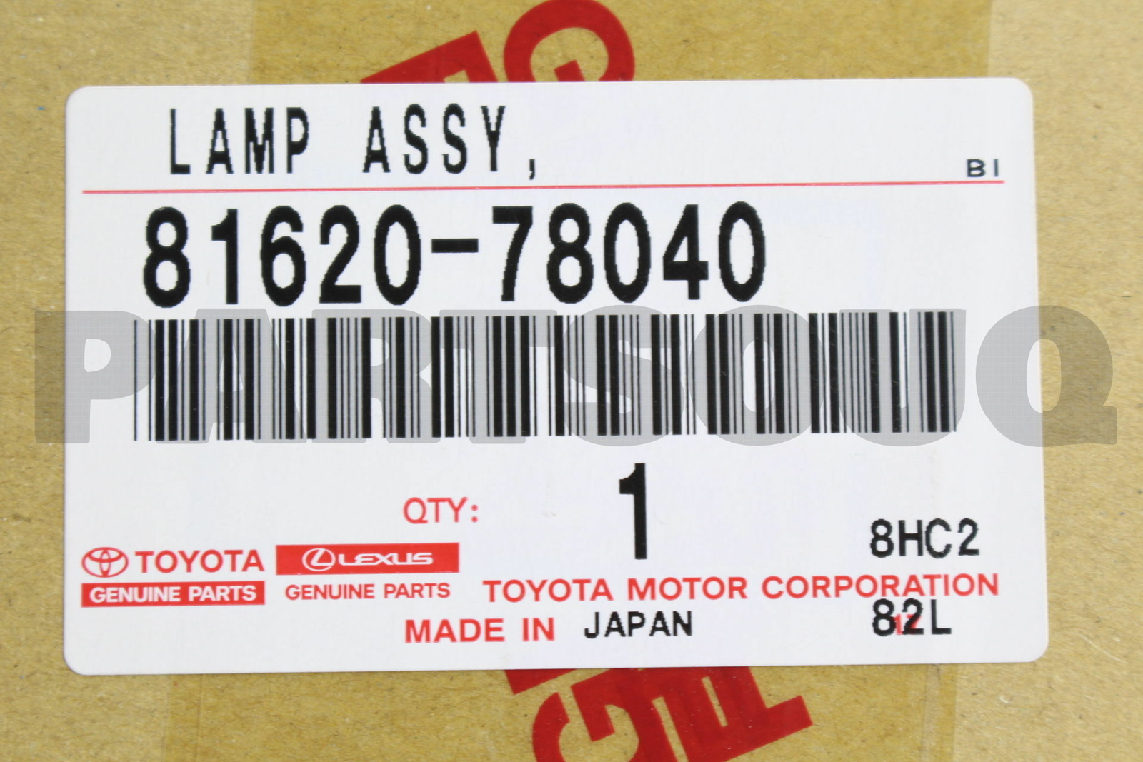 8162078040 Genuine Toyota LAMP ASSY, CLEARANCE, LH 81620-78040 | eBay