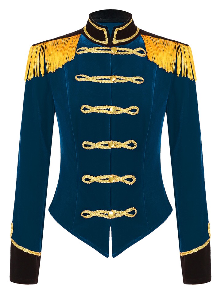 Women's Circus Ringmaster Jacket Velvet Victorian Coat Ringleader ...