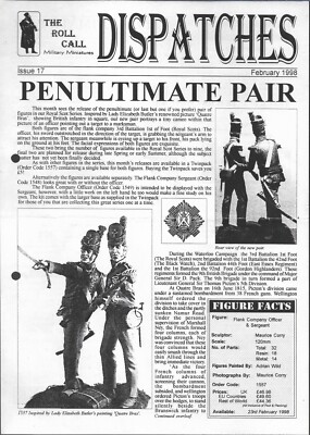 The Roll Call Military Miniatures Dispatches Newsletter Issue 17 ...