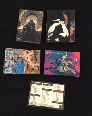 1994 BATMAN Saga of the Dark Knight Complete 100 Cards Base Set NM LOTA ...