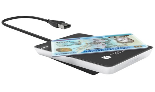 Techly Lettore Contactless Card Reader RFID e NFC per Carta d’Identità ...