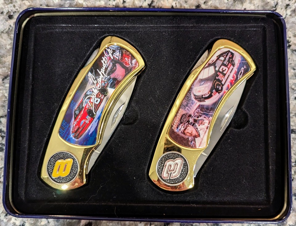 The Legend Lives On Dale Earnhardt Sr And Dale Jr Knife Set in ...