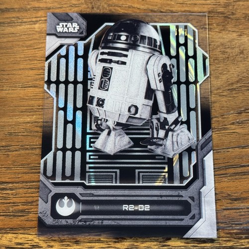 R2-D2 2024 Topps Star Wars High Tek BLACK & WHITE 1/1 Diffractor Card ...