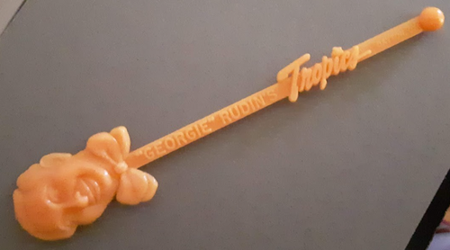 GEORGIE RUDIN'S TROPICS, TIKI RESTAURANT, SWIZZLE STICK = DAYTON OHIO ...