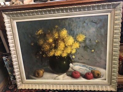 Geza Biro Original Oil Painting On Canvas “Table Still Life” | eBay