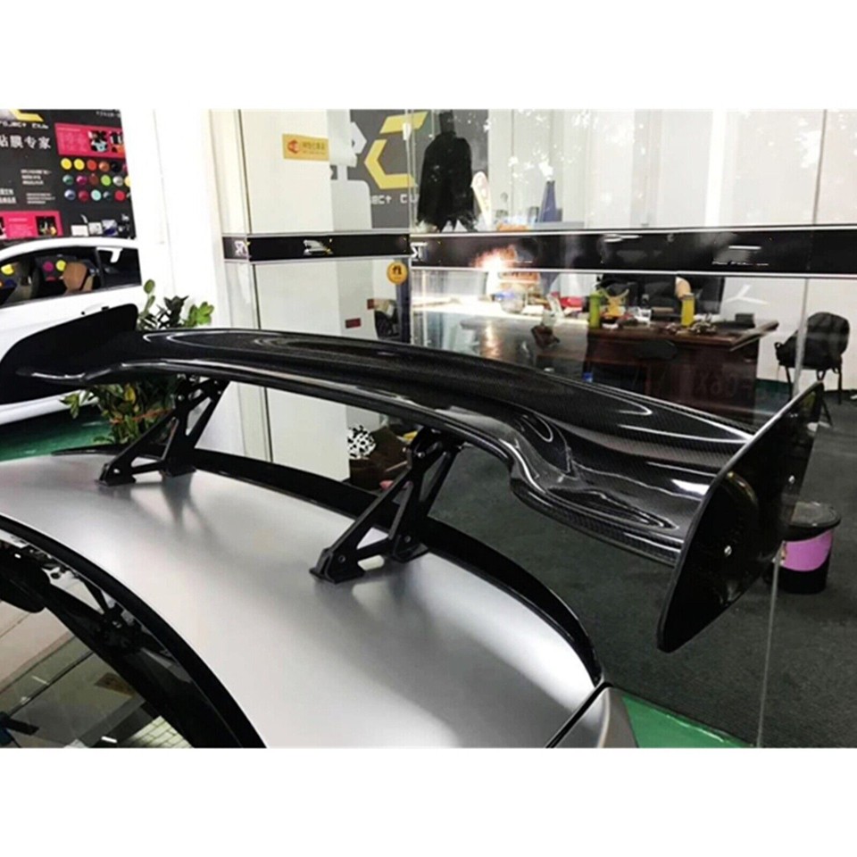 Universal 57" Auto 3D 3DI GT JDM Racing Trunk Real Carbon Fiber Rear ...