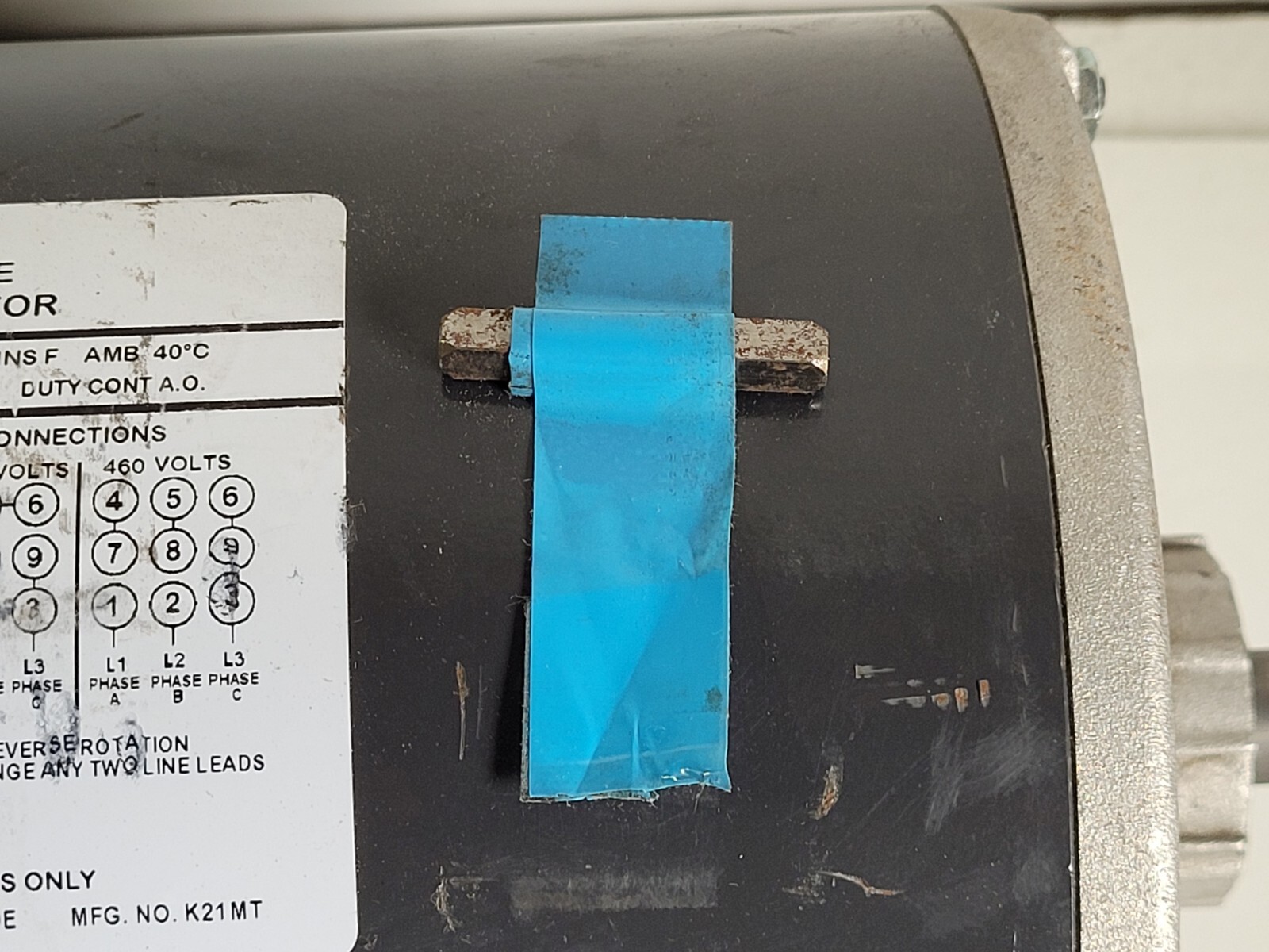 US Motor Polyphase Air Over 922747 HP 1/2 208-230/460V 1725 RPM E22922 ...