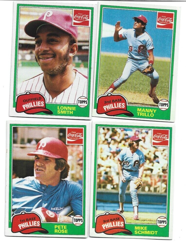 1981 TOPPS PHILADELPHIA PHILLIES COCA-COLA SET OF 11 CARDS #2 | eBay