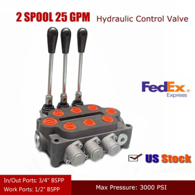 Hydraulic Valves - 3 Spool Valve
